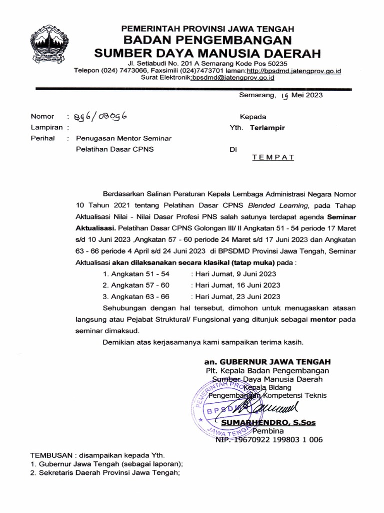 Penugasan Mentor LA 53 | PDF