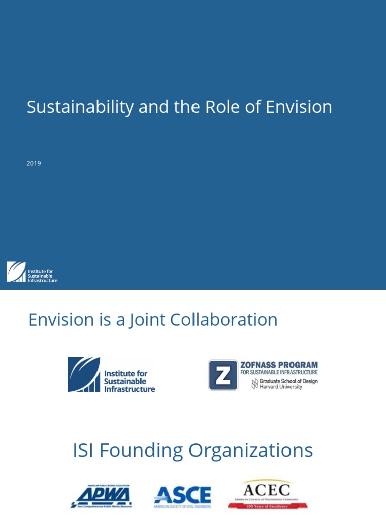 Envision's Role in Sustainable Infrastructure | PDF | Sustainability ...