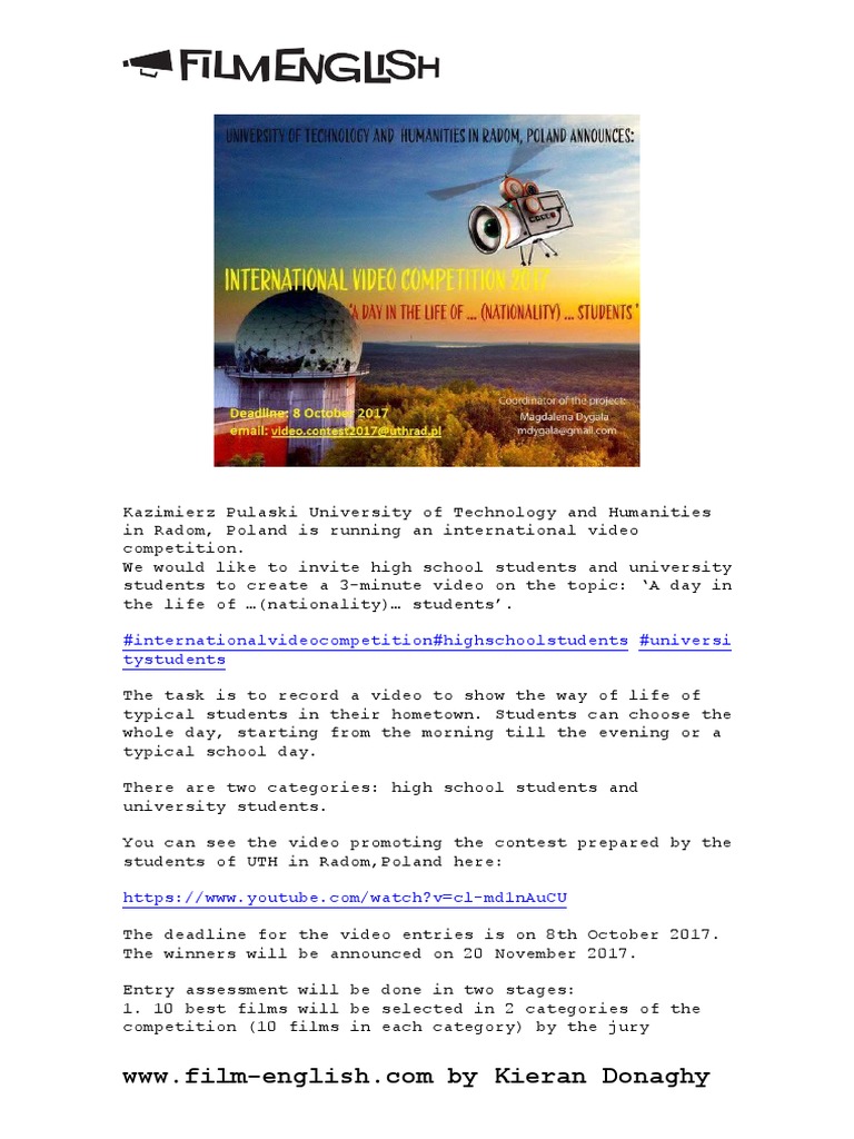 Video Making Competition | PDF