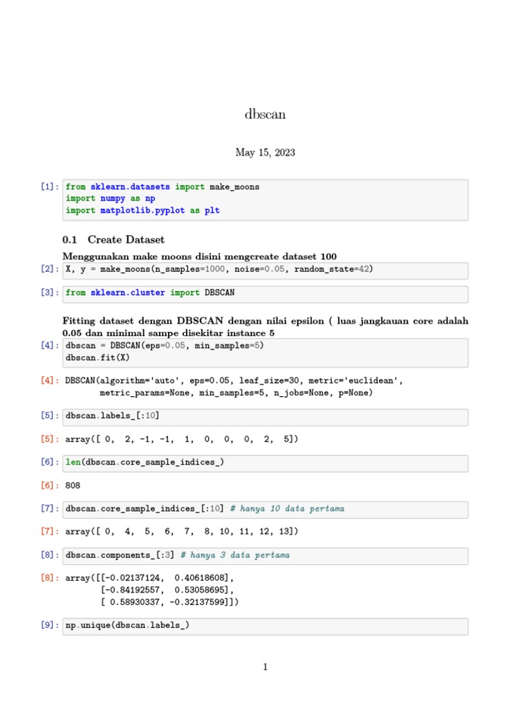 Dbscan | PDF | Computer Programming Dbscan | PDF | Computer Programming