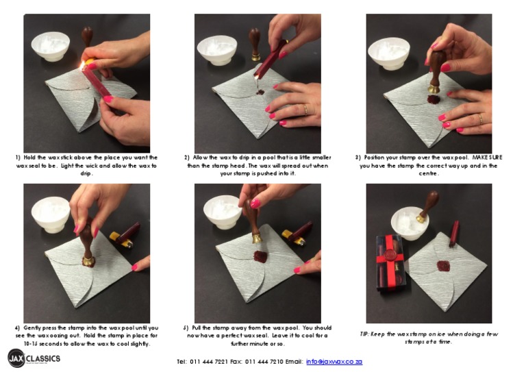 HowTo... Wax Seal Instructions Withwick | PDF