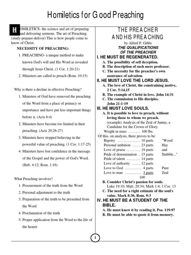 The Art and Necessity of Preaching | PDF | Sermon | Homiletics