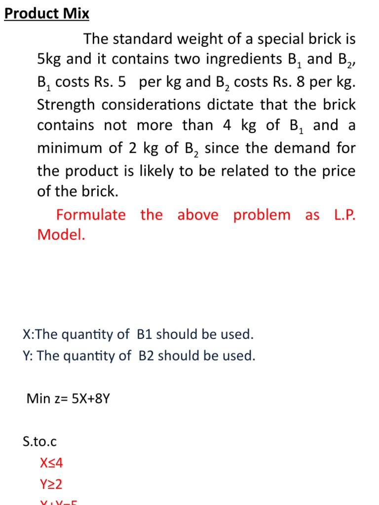 LPP Problems | PDF