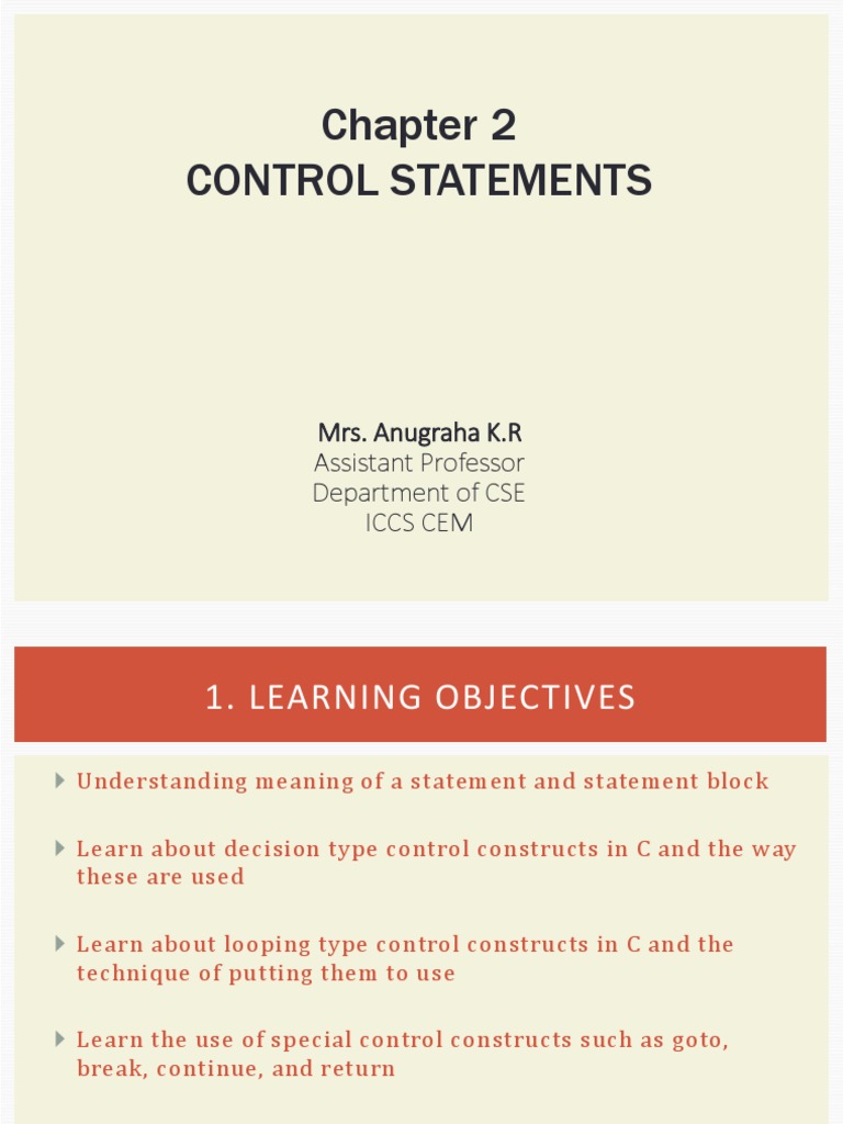 Est 102 Control Flow | PDF | Control Flow | Software Development Est 102 Control Flow | PDF | Control Flow | Software Development