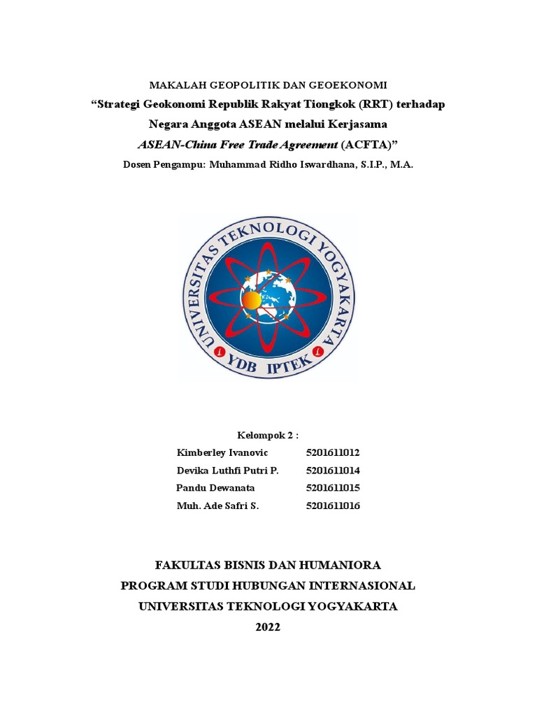 Kelompok 4 - Makalah ACFTA | PDF | Bisnis
