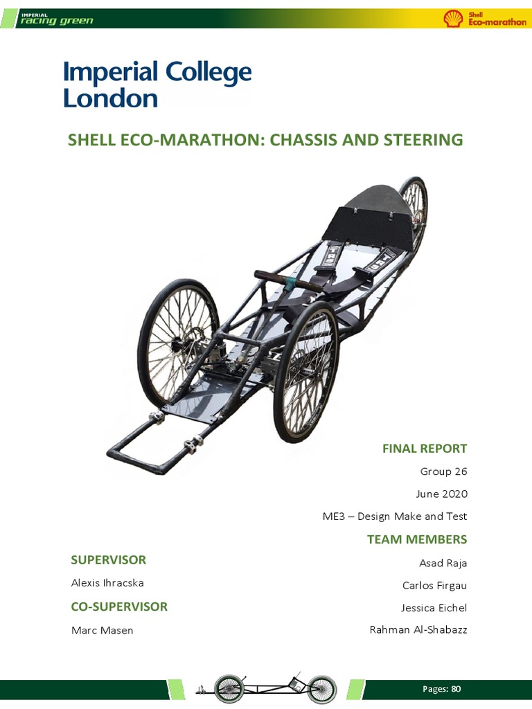 Shell Eco-Marathon Chassis and Steering | Download Free PDF | Composite ...