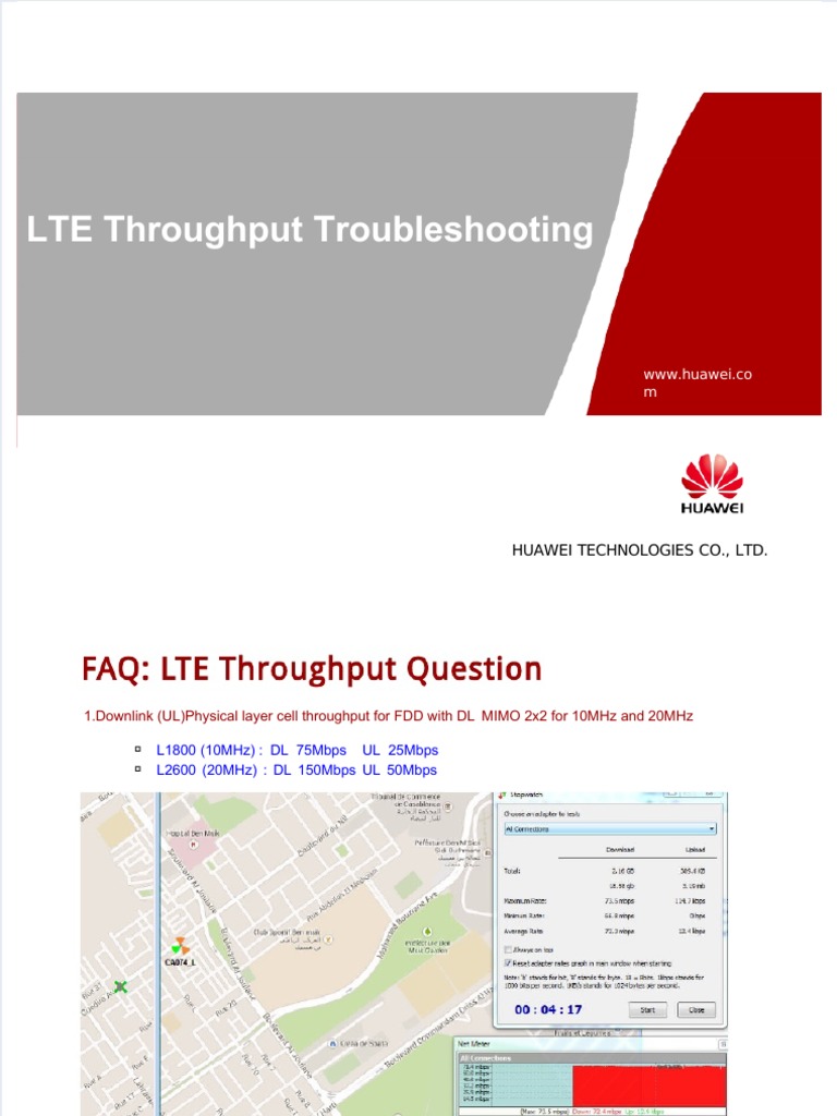 LTE Throughput Troubleshooting Guide | PDF | Broadcast Engineering | Physical Layer Protocols
