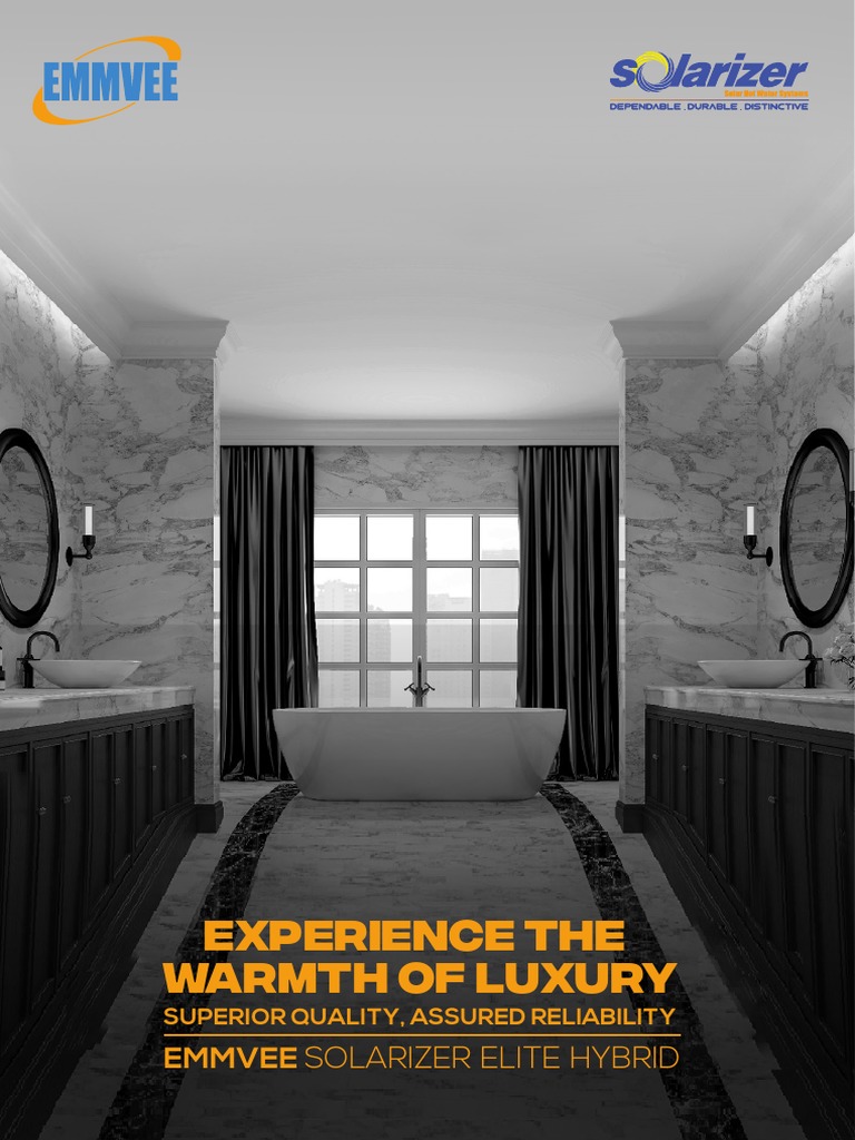 Emmvee Solarizer Elite Hybrid Brochure | PDF | Water Heating | Heat Pump