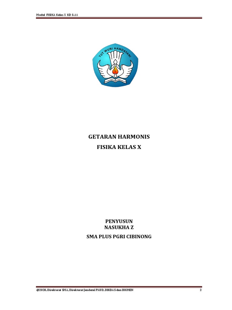 Modul Fisika Kelas X: Getaran Harmonis | PDF