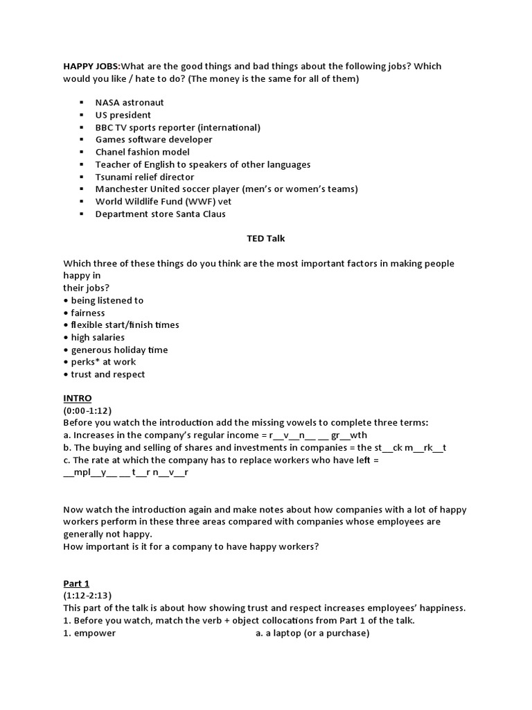 HAPPY JOBS | PDF