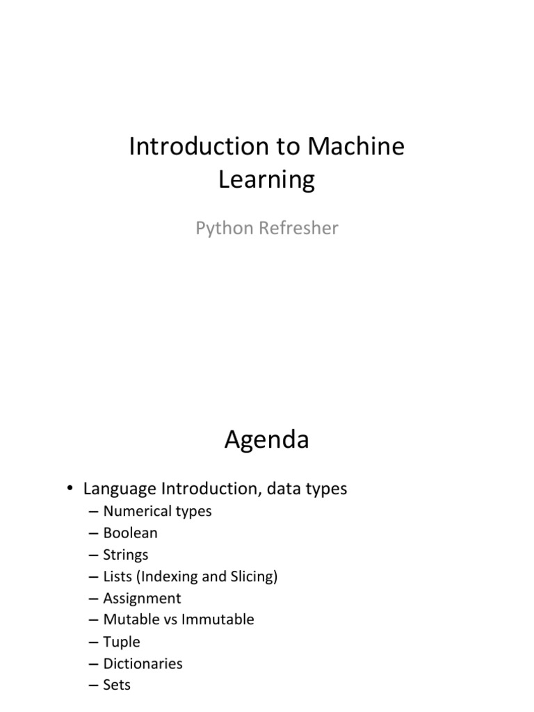 Python Refresher Notes Pdf 