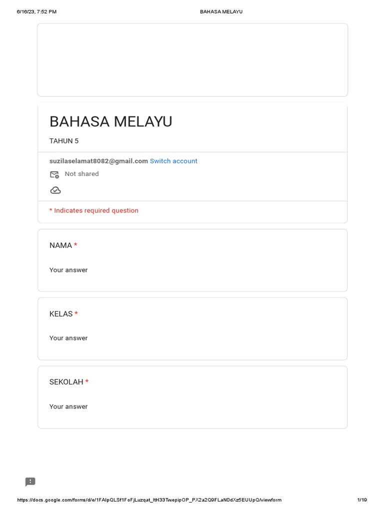 Ujian Bahasa Melayu Tahun 5 | PDF | Languages Of Asia | Asia