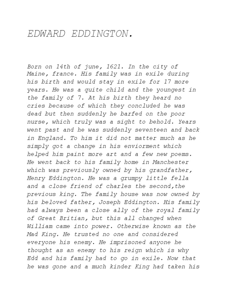 Edward Eddington | PDF