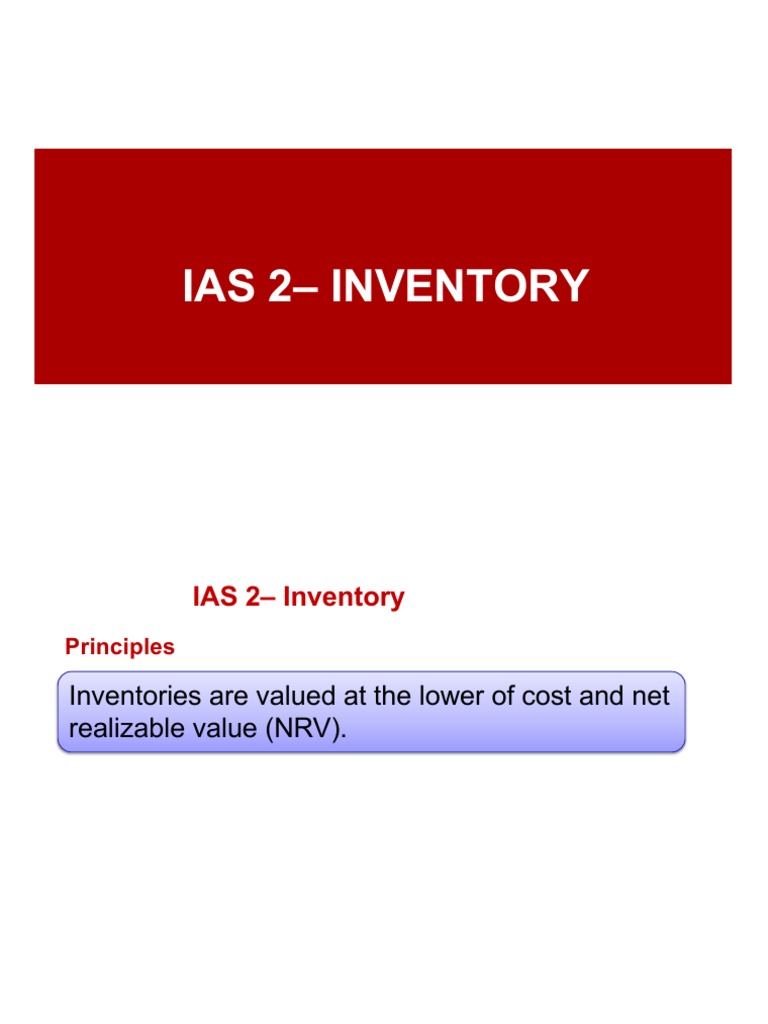 Ias 02 Inventory | PDF | Inventory | Cost