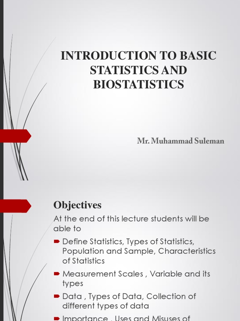 Introduction To Statistics | PDF | Statistics | Level Of Measurement