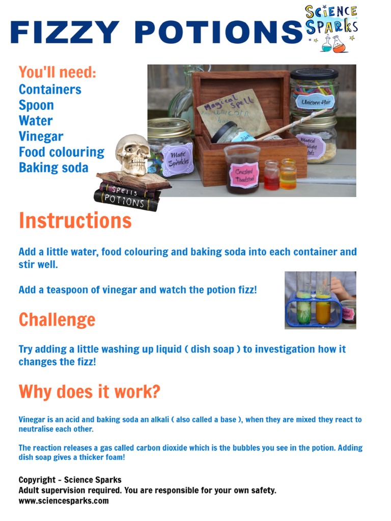 Fizzy Potions Instructions | PDF