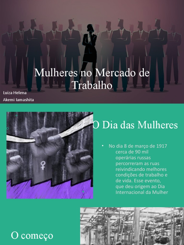 Mulheres No Mercado de Trabalho | PDF