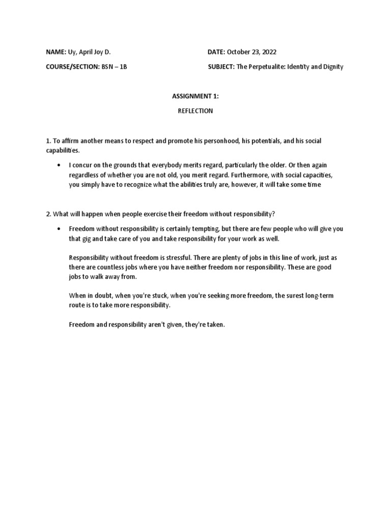 Assignment 1 (FCL) Uy, April Joy D. | PDF