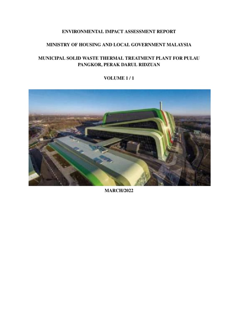 Eia Pulau Pangkor | PDF | Sewage Treatment | Waste