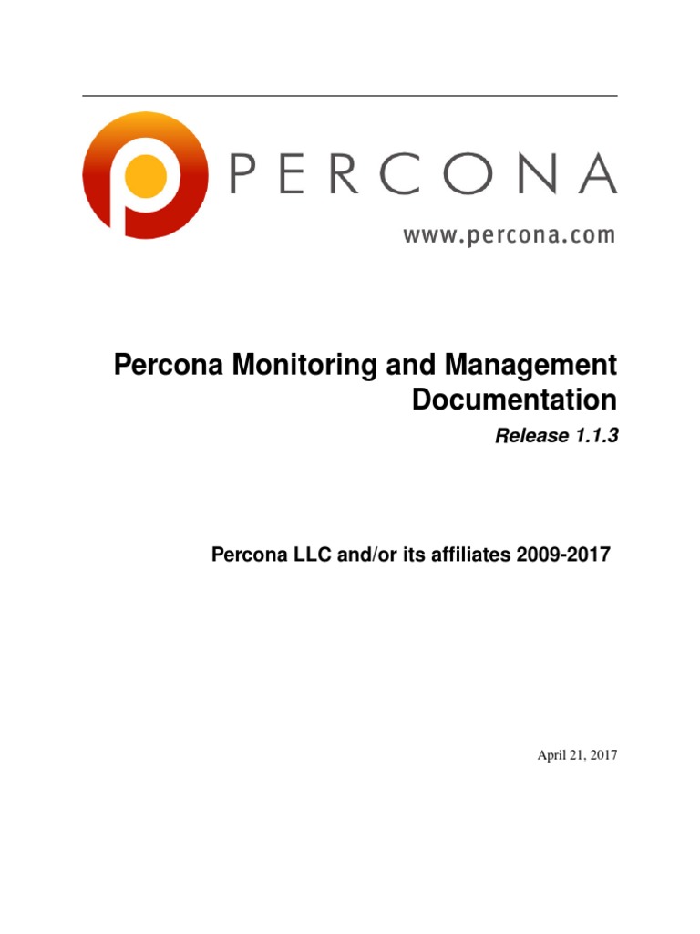 Percona Monitoring and Management 1.1.3 | PDF | Software Repository | Mongo Db