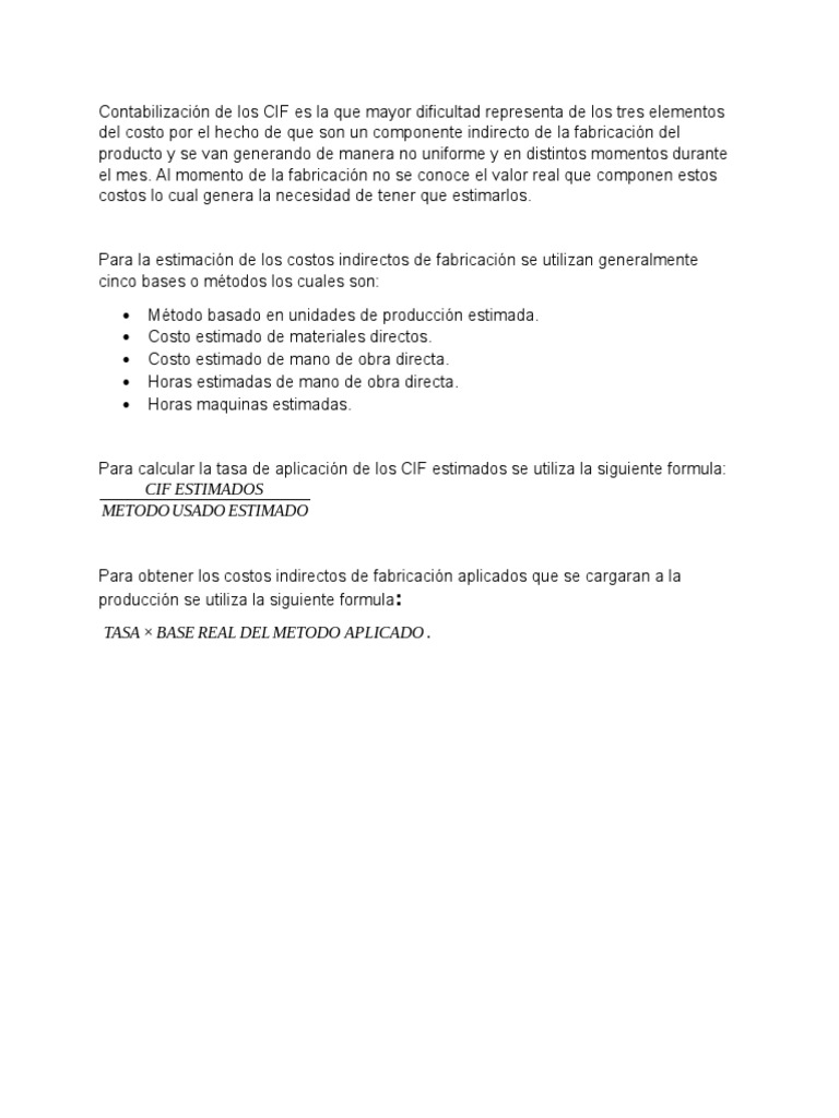 Contabilizacion de Los CIF | PDF | Negocios | Computadoras