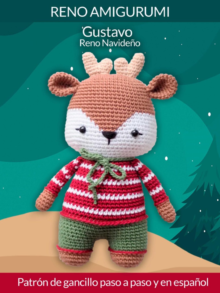 Patron Reno Navideno | PDF | Artesanías | Tejer