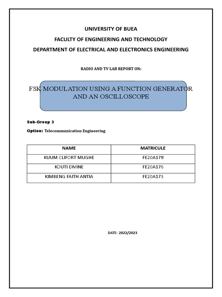 FSK Radio | Download Free PDF | Modulation | Telecommunications Engineering