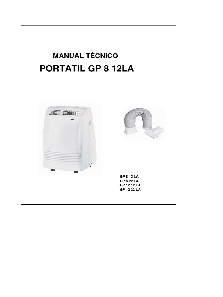 Manual Técnico Gp8 12la | PDF | Ar condicionado | Notebook