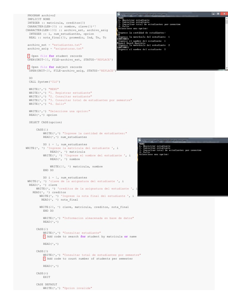 Tarea 5.2 Archivosy Subroutines | PDF