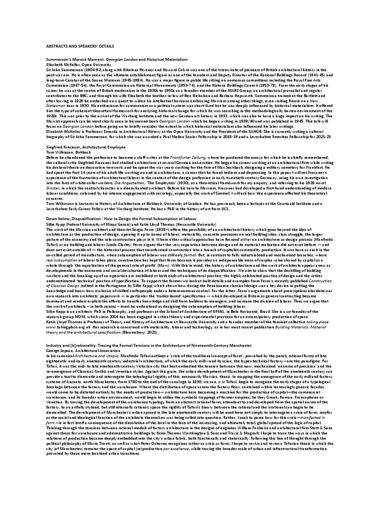 ASSC Conference Abstracts and Bios | PDF