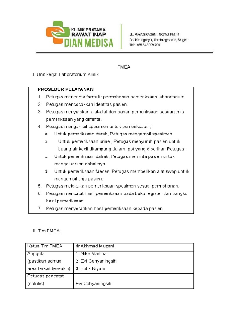 ep 8 fmea laboratorium | PDF