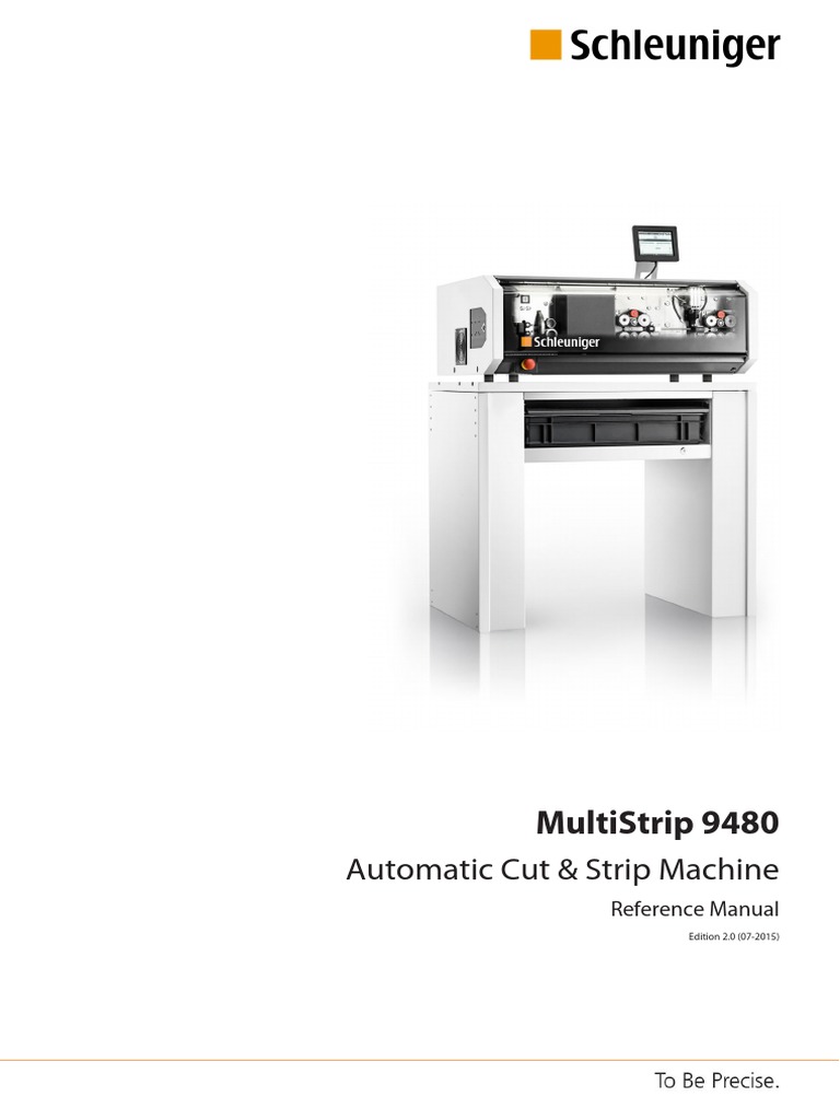 Automatic Cut & Strip Machine: Multistrip 9480 | Download Free PDF ...