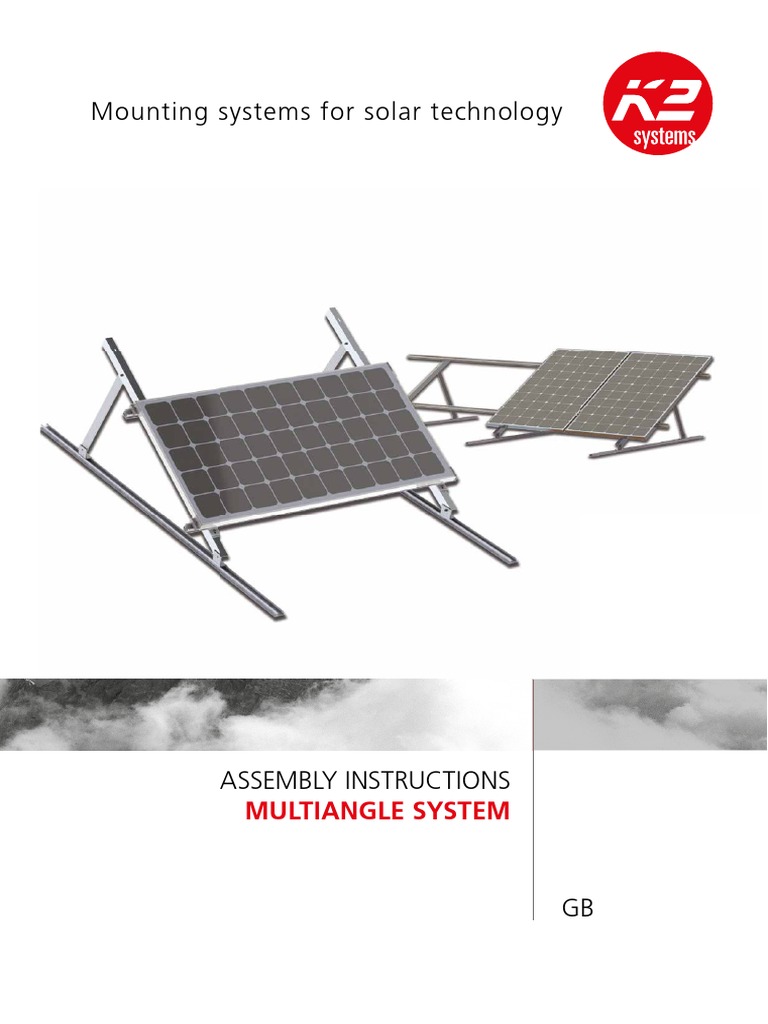 K2 Systems - MA - MultiAngle - en | PDF | Roof | Screw