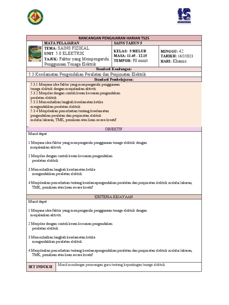 RPH SN T5 Melur | PDF