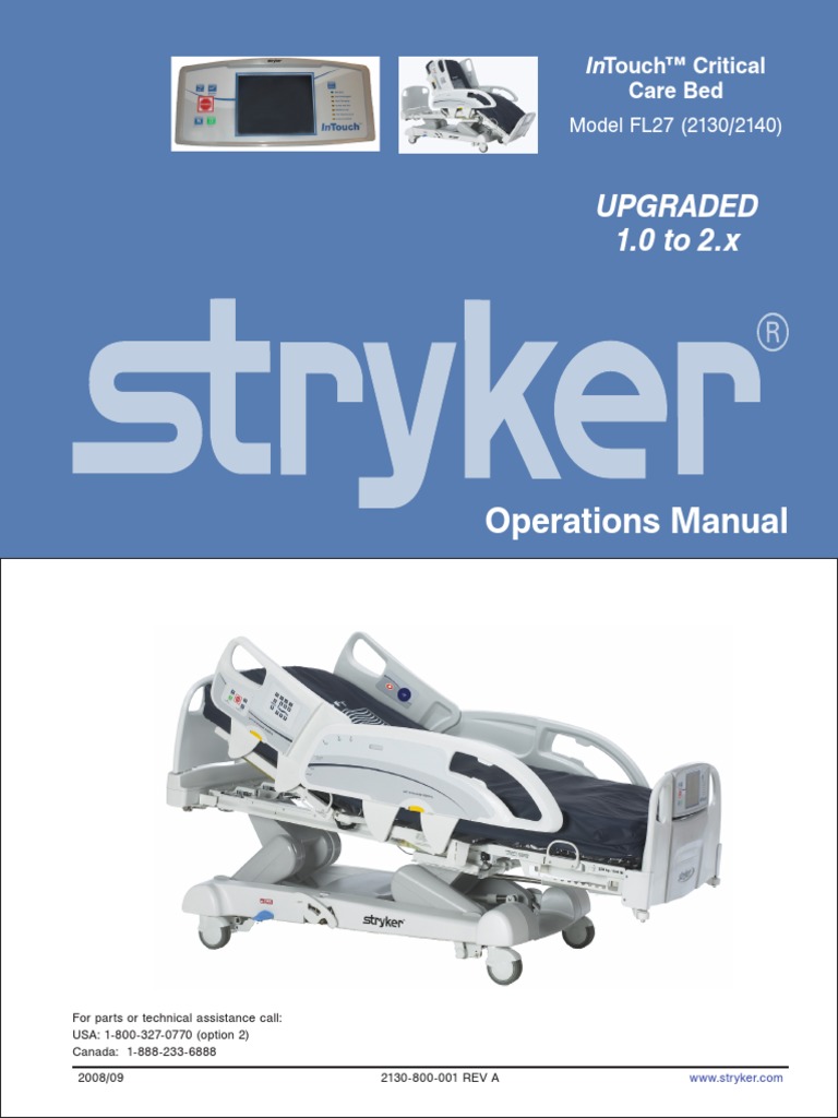 Stryker 2140 in Touch Operation Manual | PDF | Electrical Connector ...