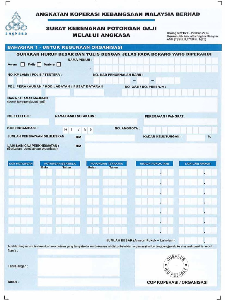 Borang Biro Angkasa Panduan Mengisi Borang Website Pdf
