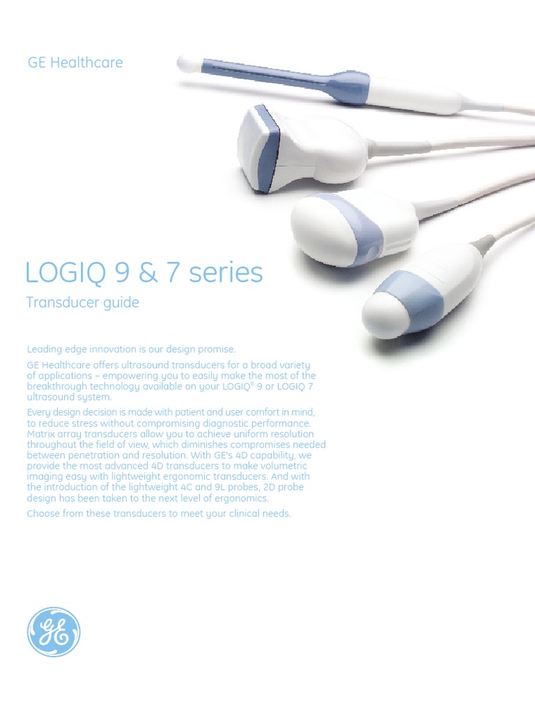 Logiq 7 and 9 Probes PDF | PDF | Health Care | Medical Specialties