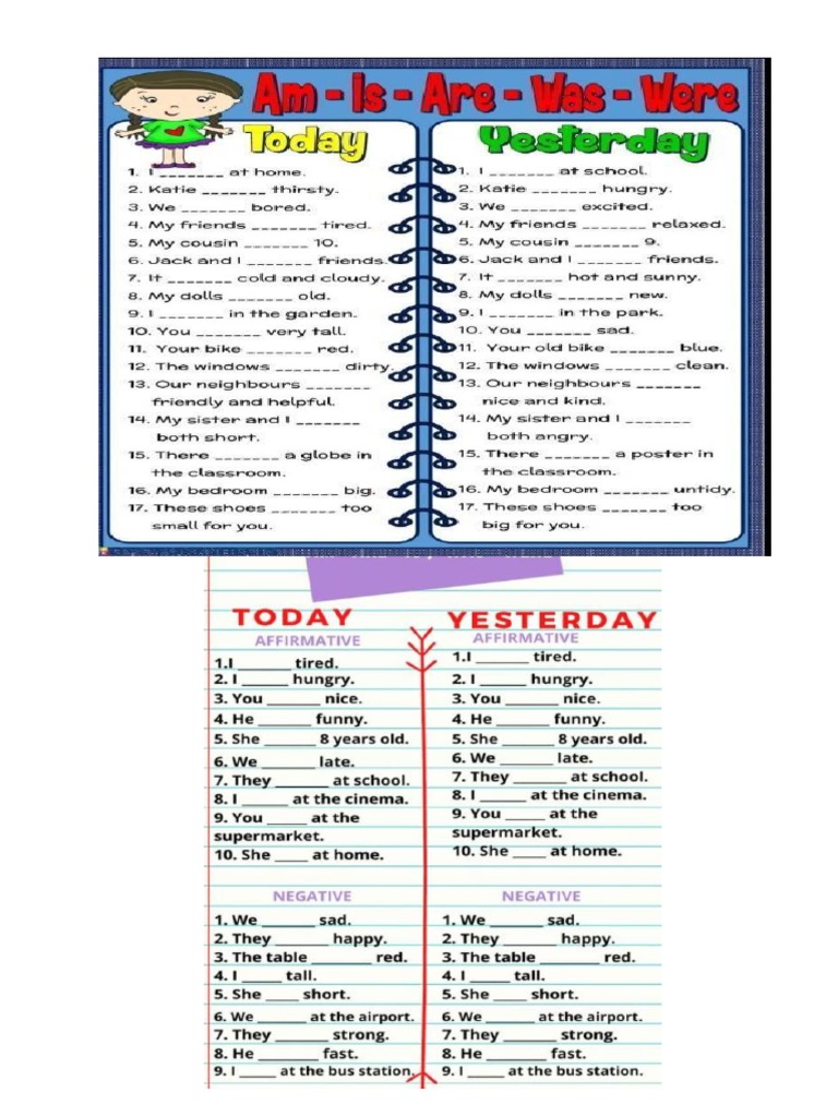 Verb To Be Present-Past | PDF