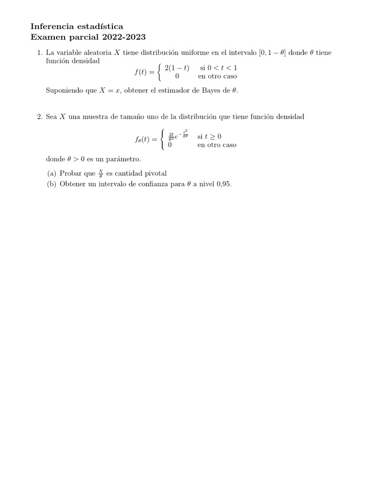 Parcial 2022-2023. Solución | PDF