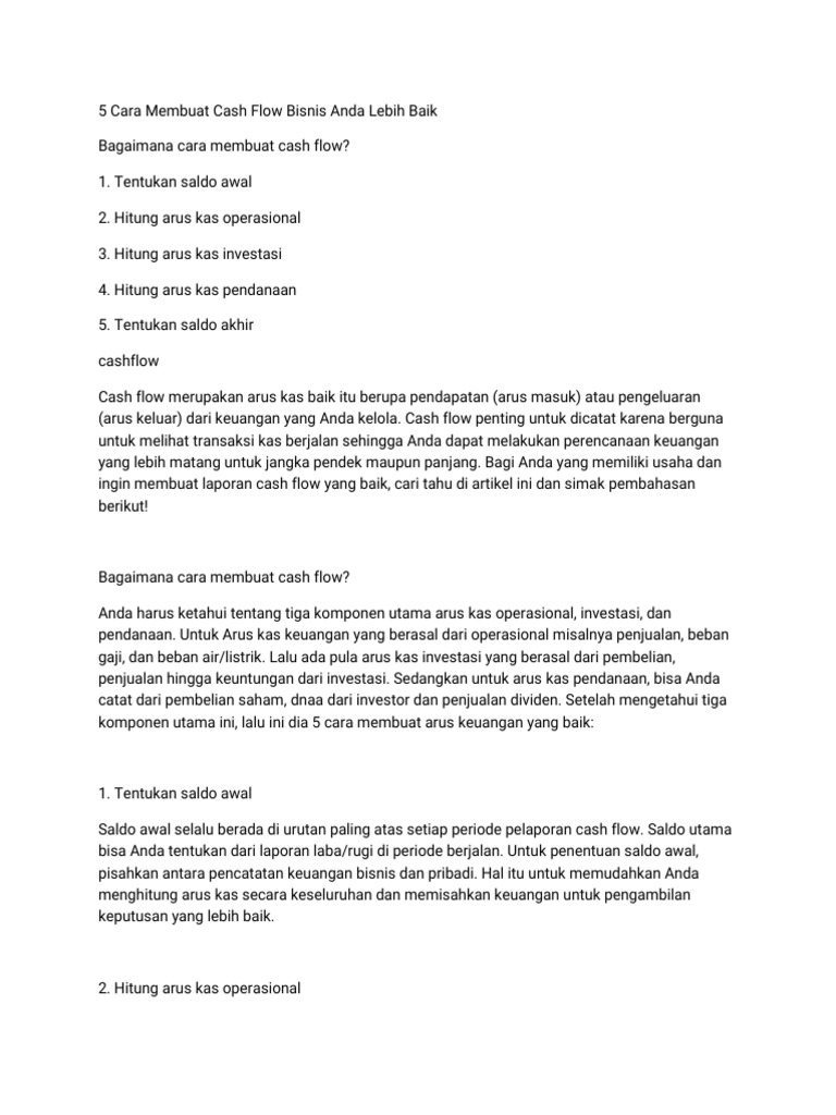 5 Cara Membuat-WPS Office | PDF