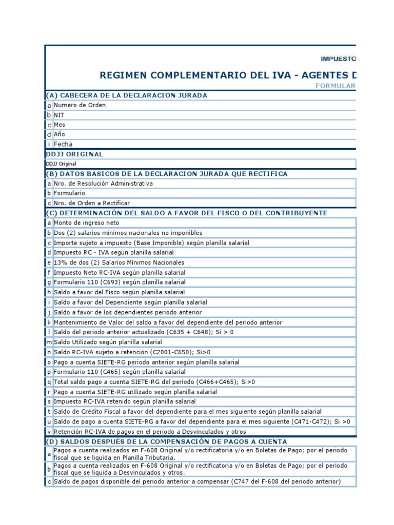 Formulario 608 v4 | PDF | Impuestos | Impuesto al valor agregado