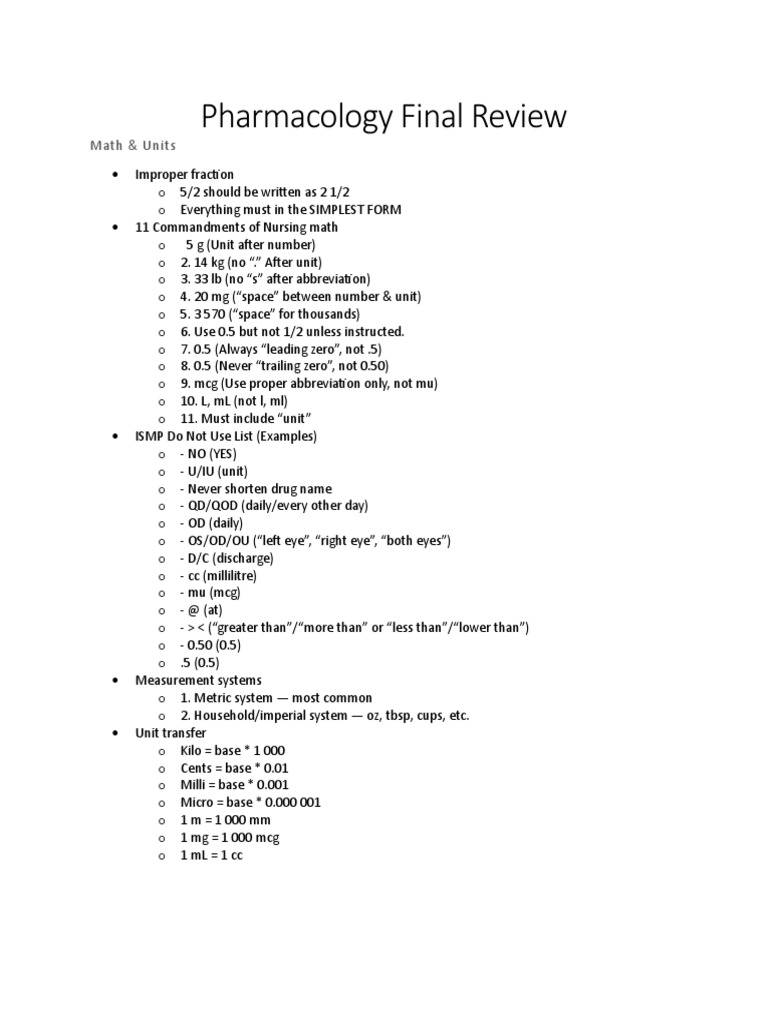 Pharmacology For Nursing Student | PDF