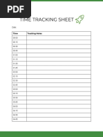Time Log Sheet | PDF