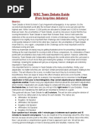 (WSC) Team Debate Guide | PDF | Immigration | English Language