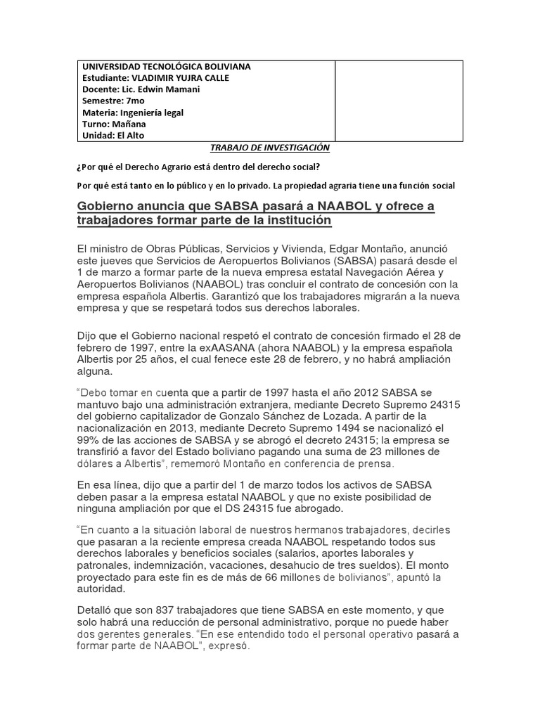 Caso Sabsa | PDF
