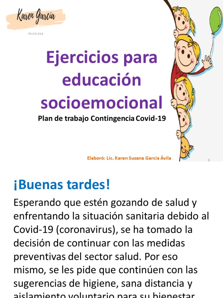 Ejercicios de Educación Socioemocional | PDF | Sicología