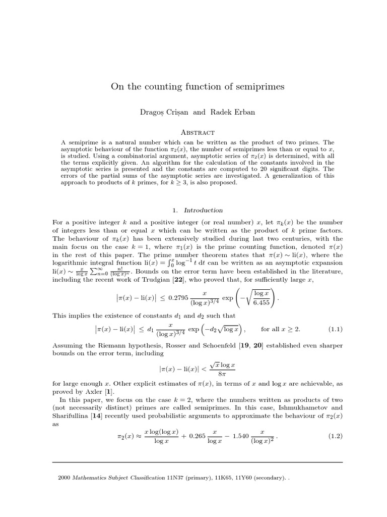 Paper DCRE | PDF | Asymptotic Analysis | Prime Number