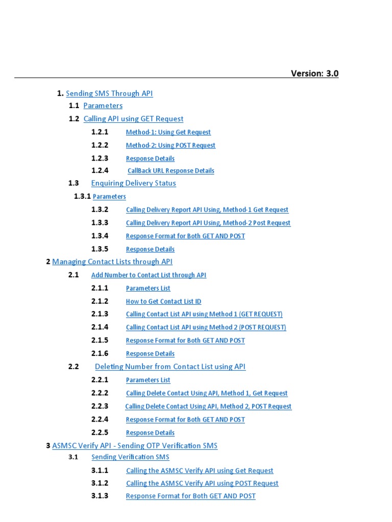 aSMSC API | PDF | Hypertext Transfer Protocol | Computing