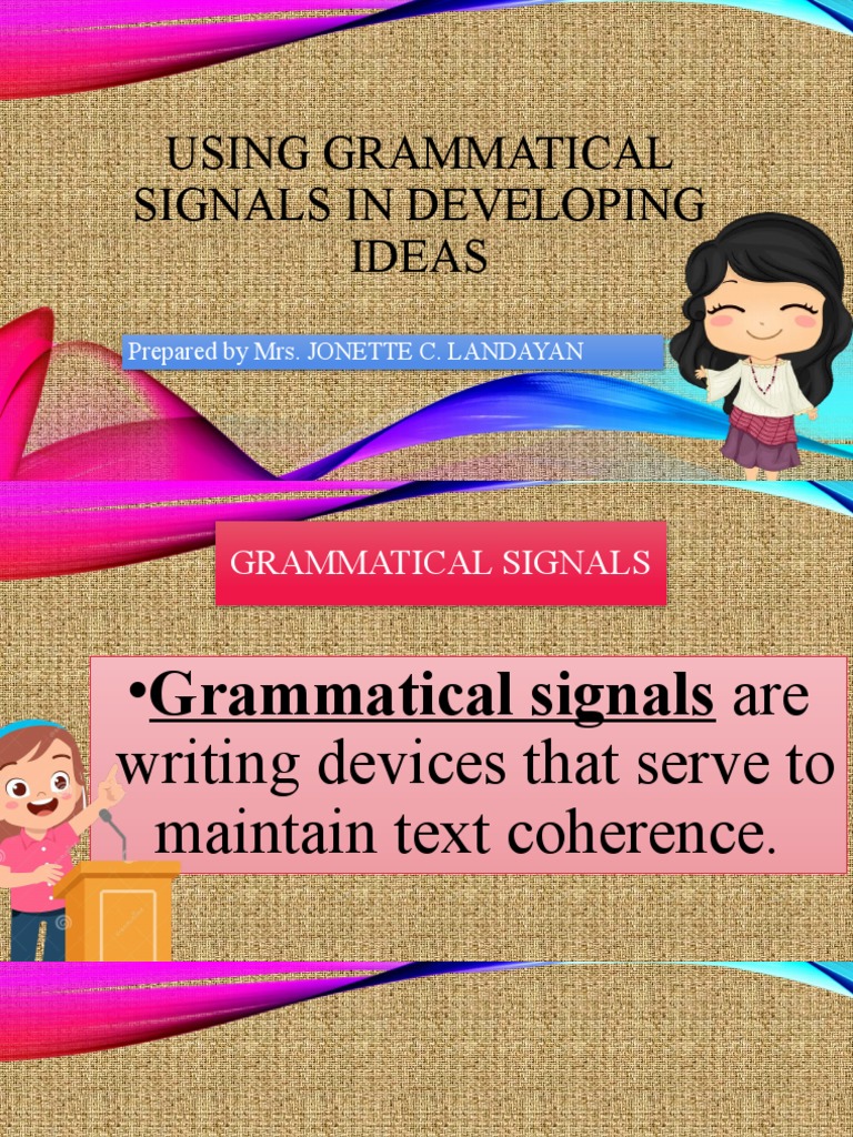 Grammatical Signals for Coherent Writing | PDF | Learning | Sentence ...
