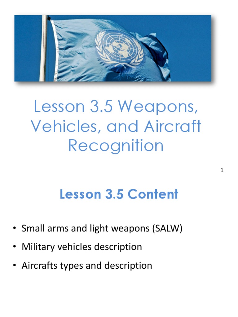 UNMO STM Lesson 3.5 | PDF | Armoured Fighting Vehicles | Anti Tank Warfare